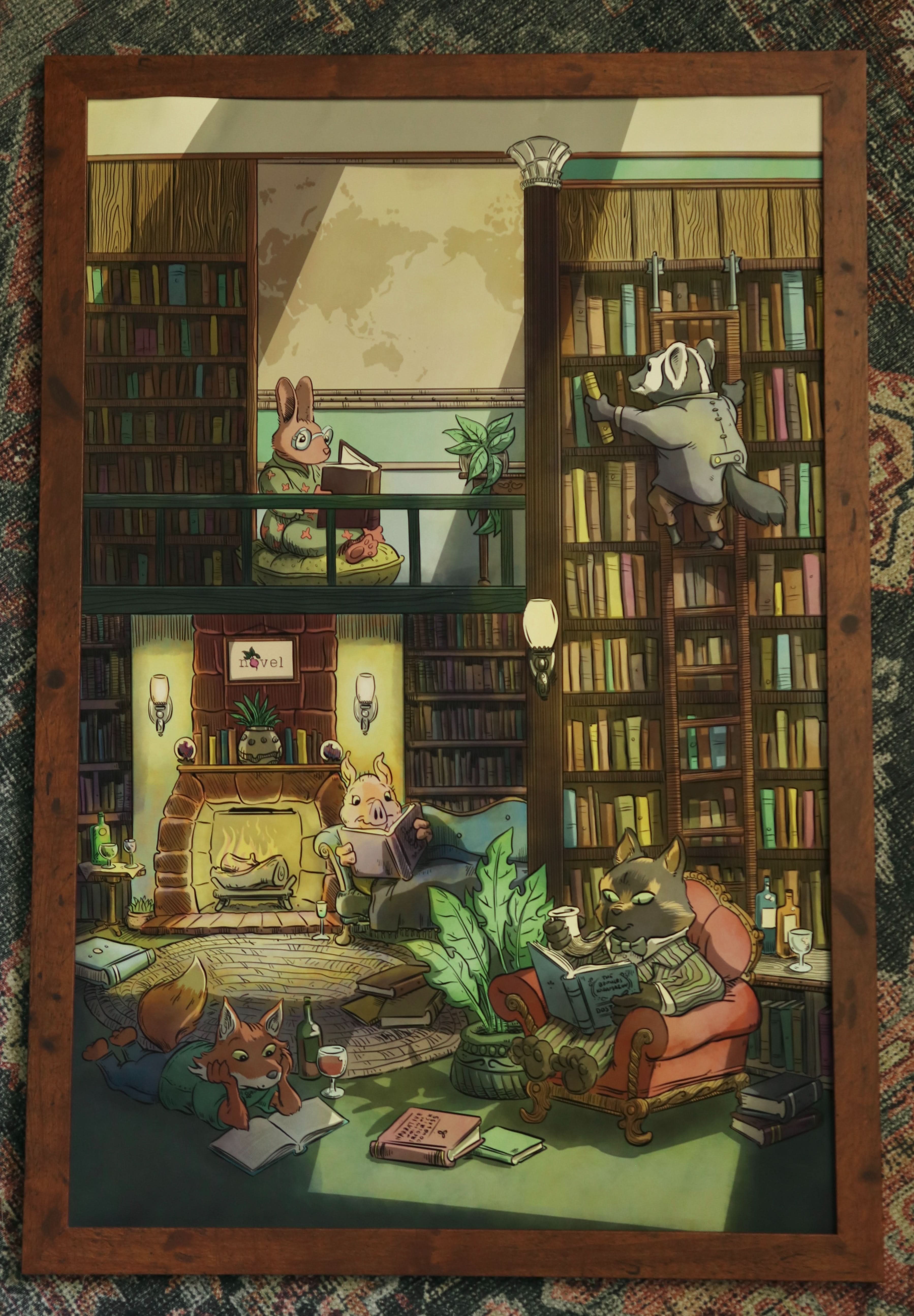 Critters Reading in Library Poster – Novelbookstore.co